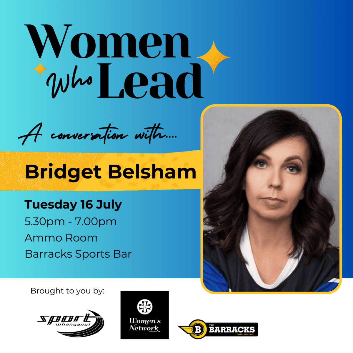 Women Who Lead with Bridget Belsham - Sport Whanganui