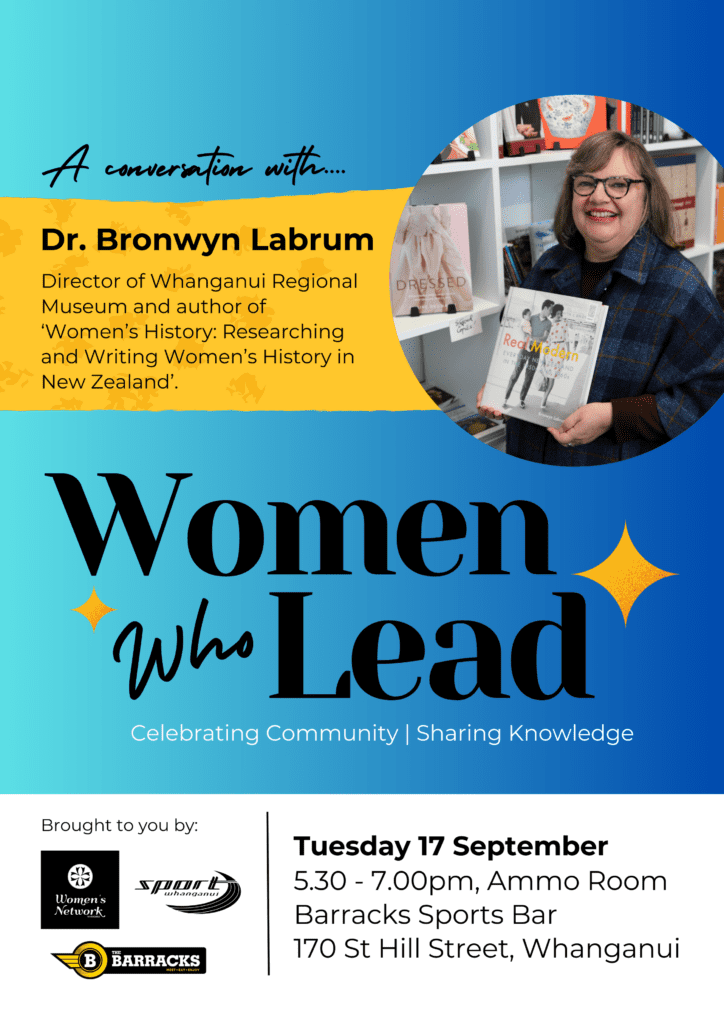 Women Who Lead - Dr. Bronwyn Labrum - Sport Whanganui